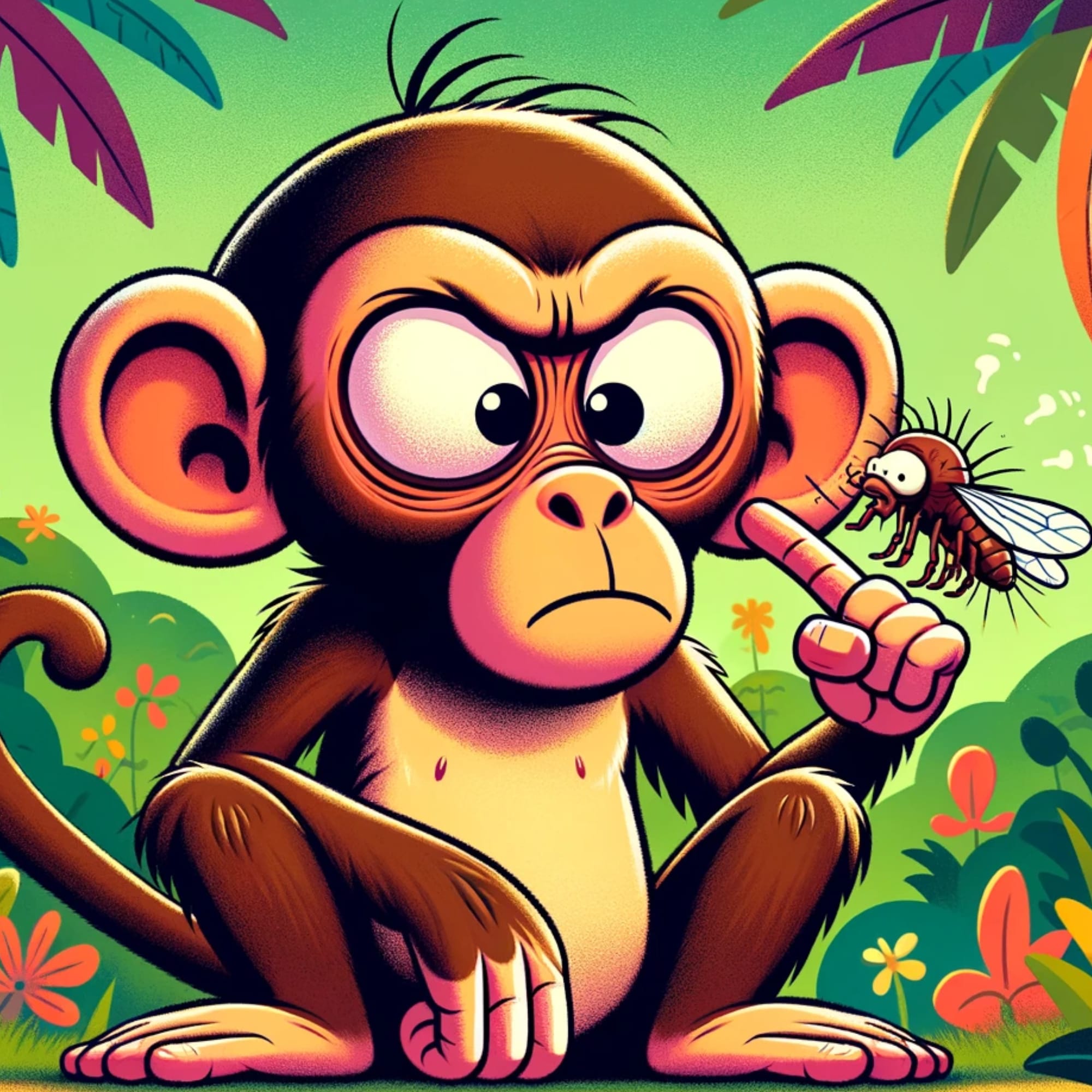The Monkey and the Flea - Storynory
